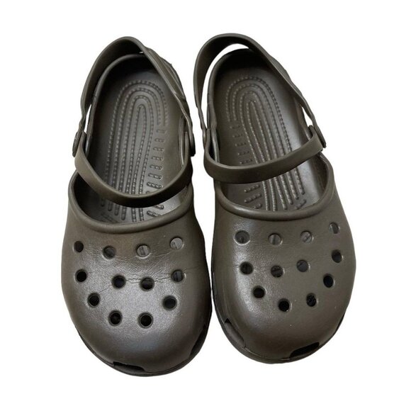 CROCS | Shoes | Crocs Karin Clogs Womens Size 7 Mary Jane Casual Double ...
